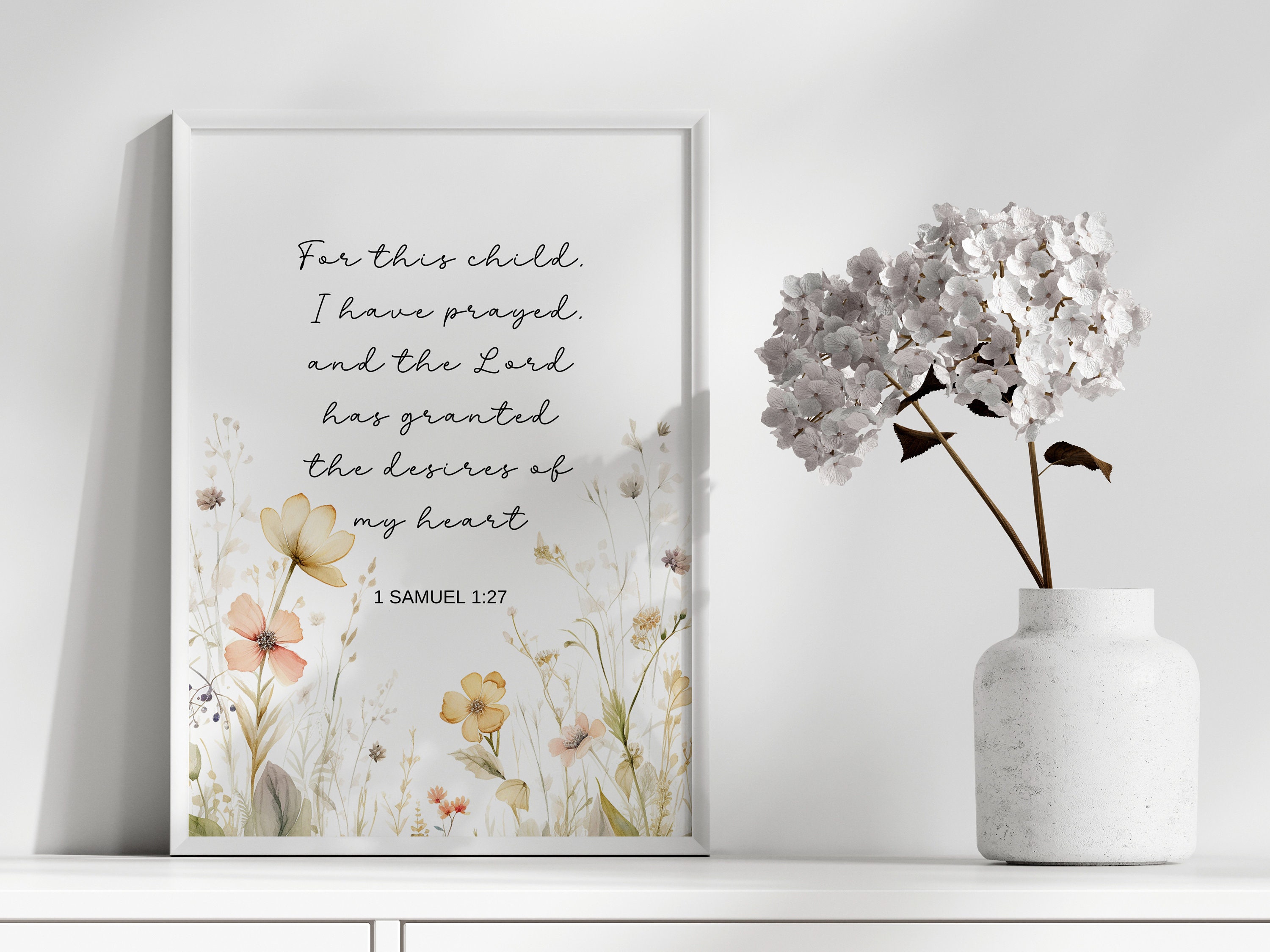 Christian Nursery Wall Art,bible Verse Wall Art,scripture Wall Art ...