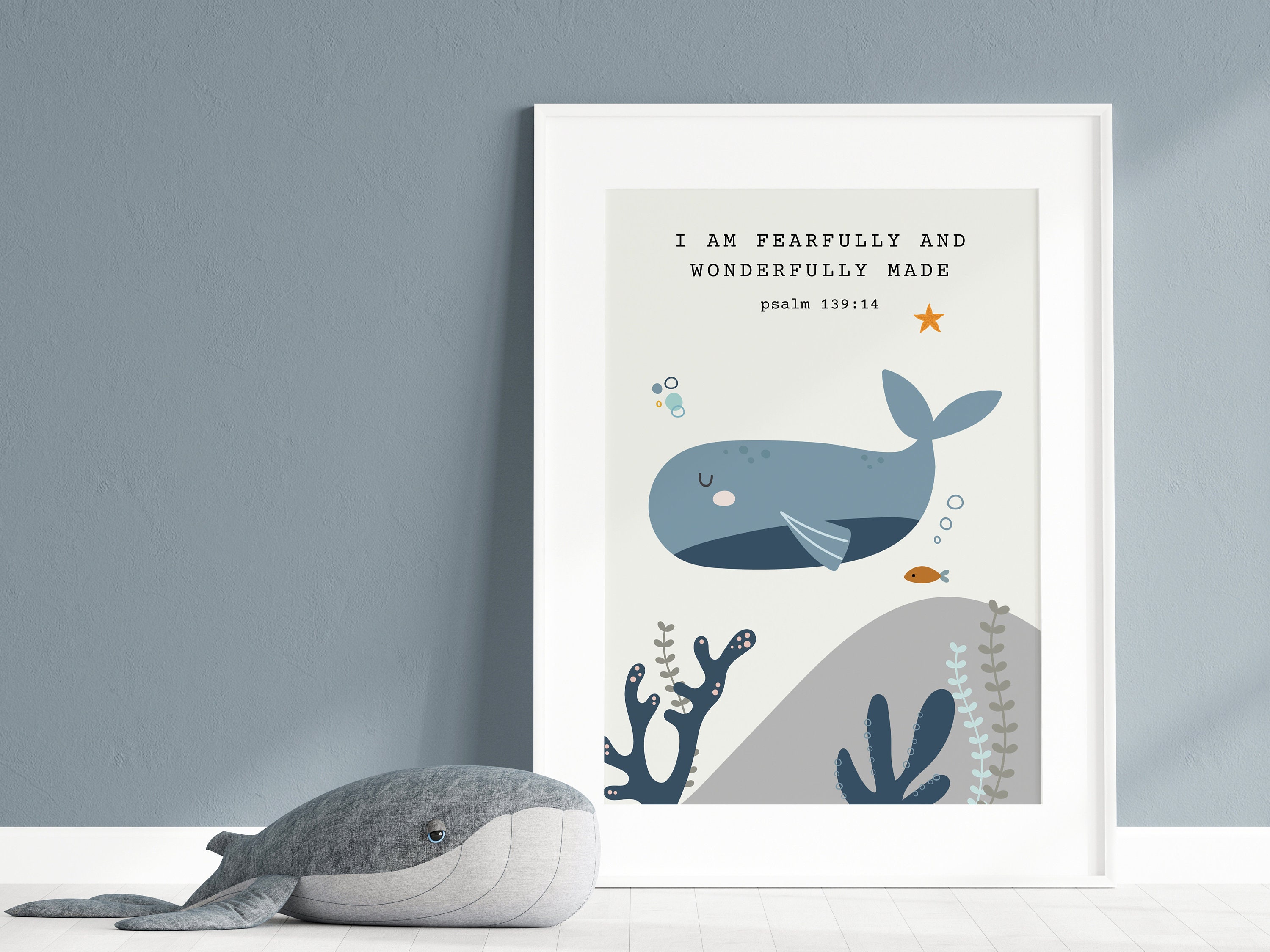 Set of 3 Christian Nursery Wall Art,bible Verse Wall Art,scripture Wall ...