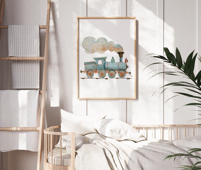 Transport Vehicle Prints for Nursery,set of 5 Art Prints, Kids Room ...