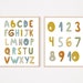 Rainbow Alphabet and Numbers Poster,abc Poster,educational Wall Art ...