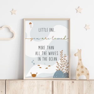 Set of 3 Ocean Nursery Prints,nautical Nursery,ocean Nursery,whale ...