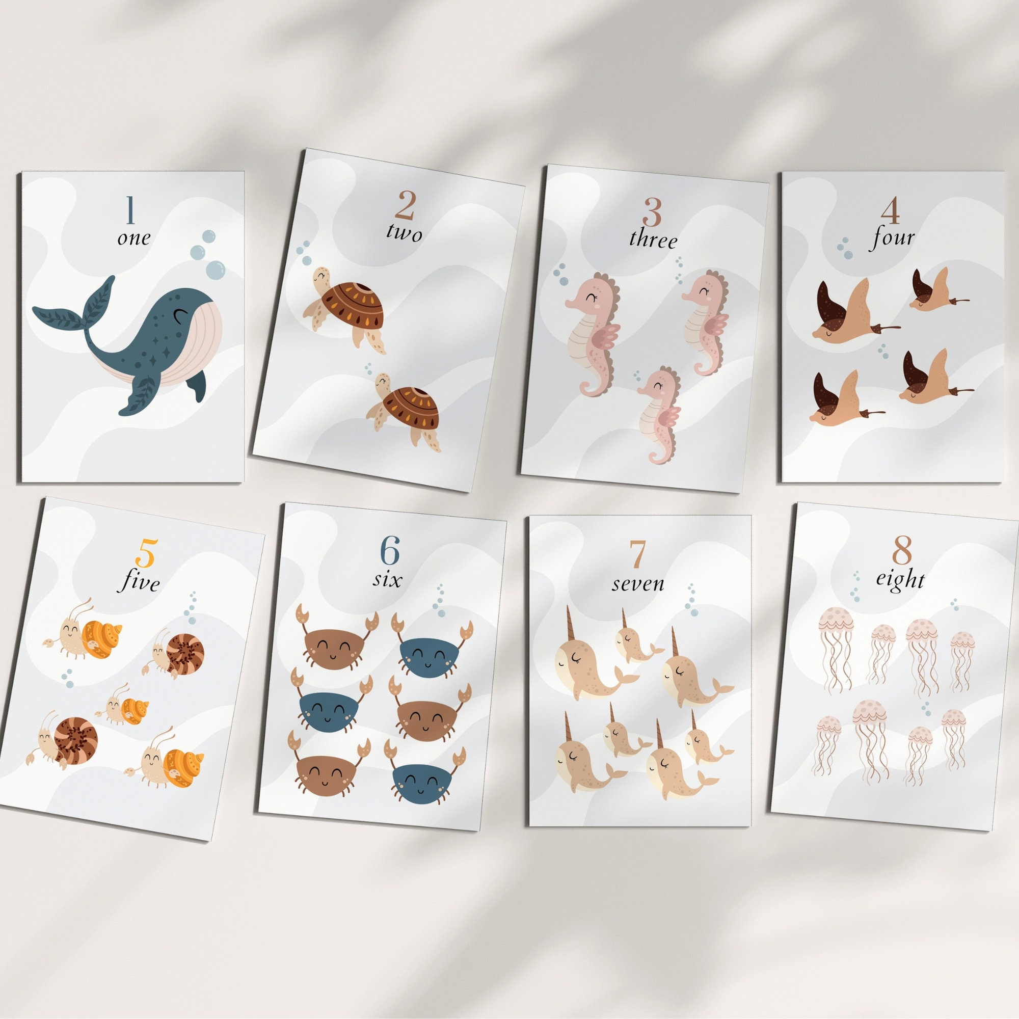 Numbers Flash Cardseducational Cardsmontessori Flash - Etsy