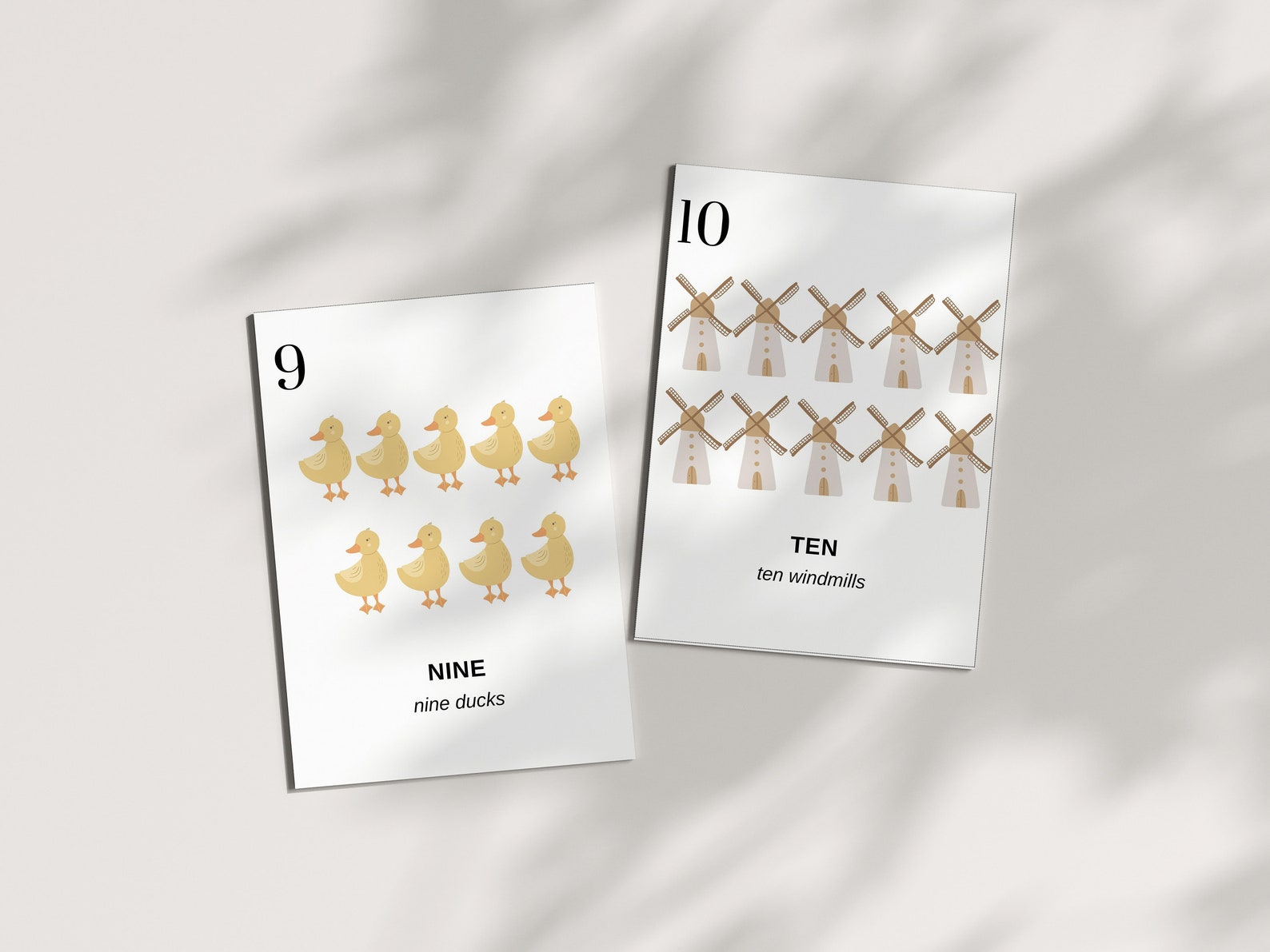 Numbers Flash Cardseducational Cardsmontessori Flash - Etsy