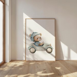 Set of 3 Bear Nursery Prints,baby Animal Prints,bear Poster,adventure ...