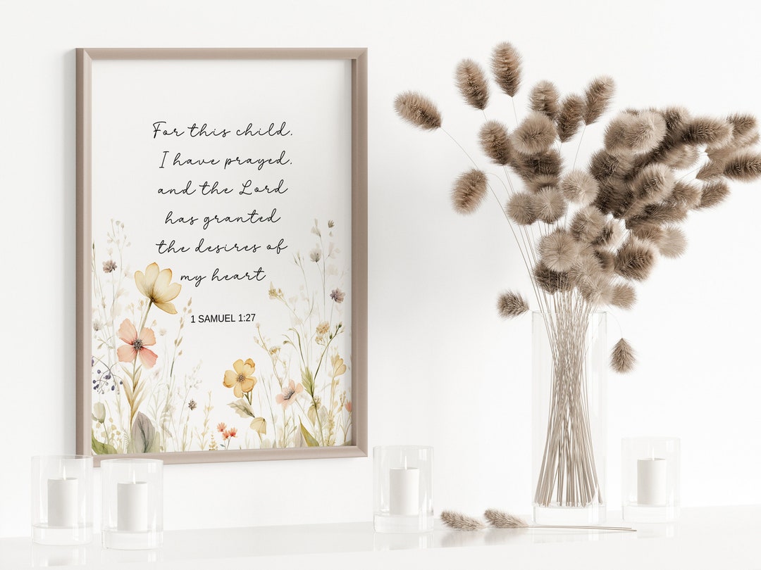 Christian Nursery Wall Art,bible Verse Wall Art,scripture Wall Art ...