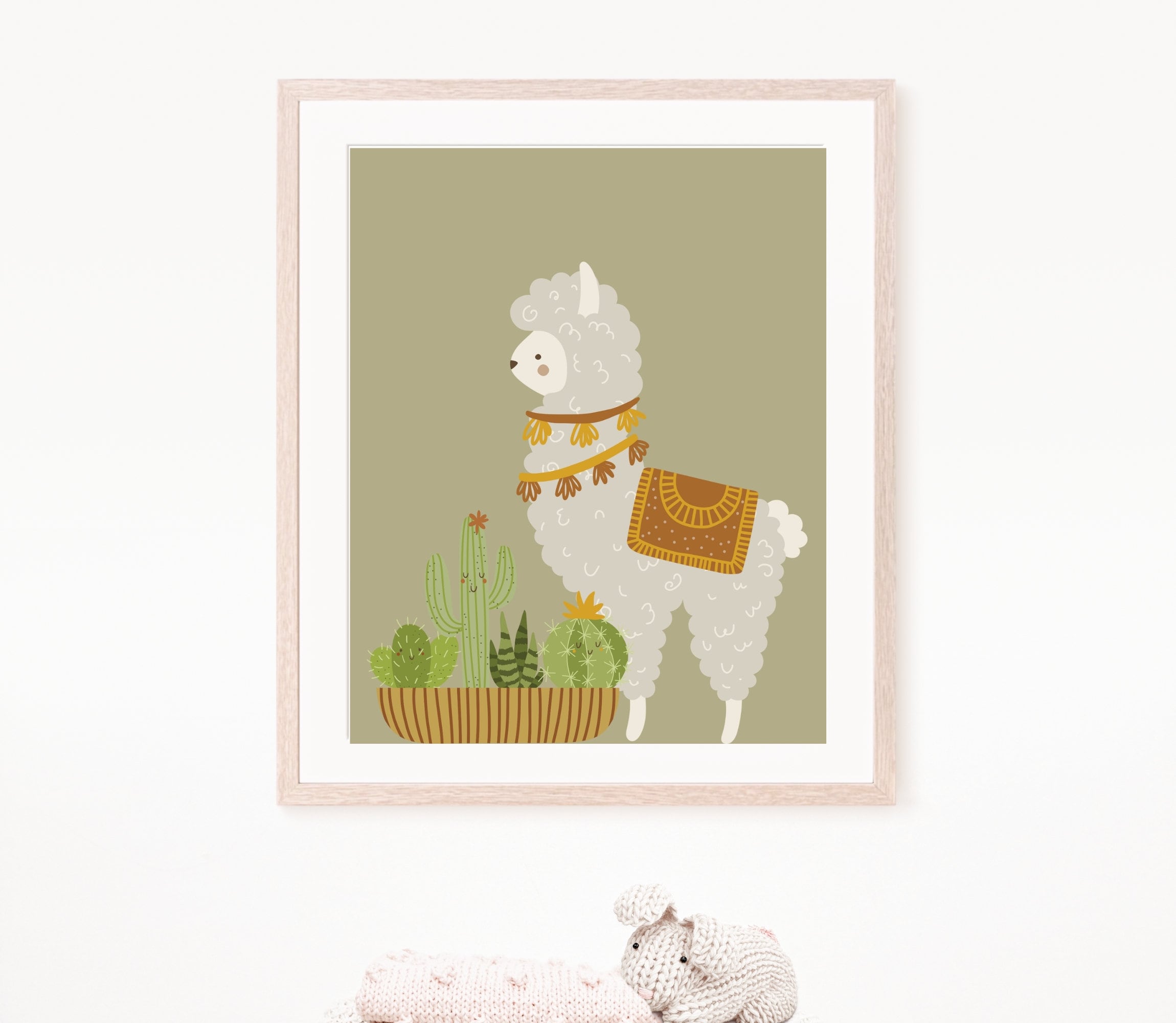 Llama and Cactus Nursery Decor Set of 3 Prints,llama,llama Baby Shower ...