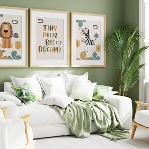 Set of 6 Safari Animal Prints,safari Animals,jungle Animals,african ...