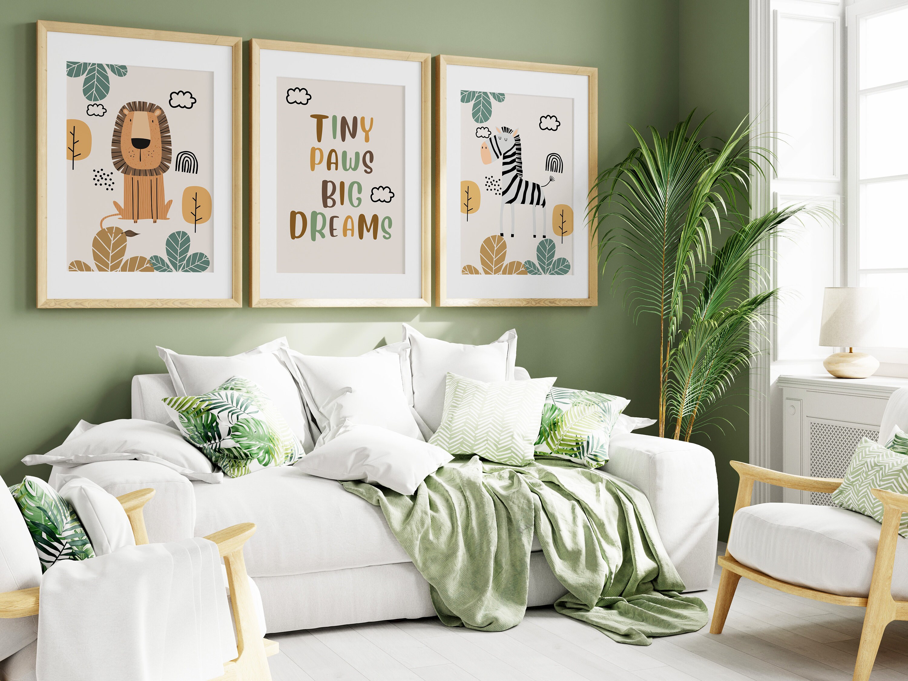 Set of 6 Safari Animal Prints,safari Animals,jungle Animals,african ...