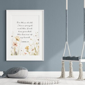 Christian Nursery Wall Art,bible Verse Wall Art,scripture Wall Art ...