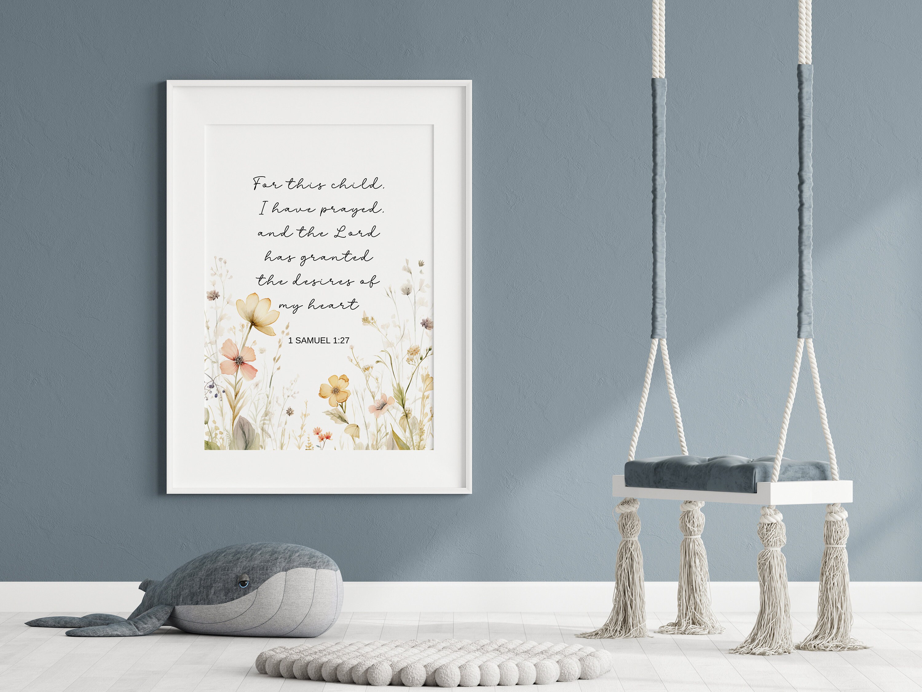 Christian Nursery Wall Art,bible Verse Wall Art,scripture Wall Art ...