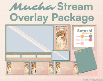 Cute Bakery Twitch Stream Overlay Package | Customizable | Animated ...