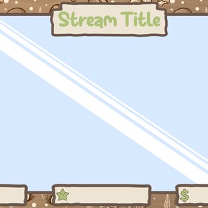 Mushroom Forest Twitch Stream Overlay Package | Customizable | Cozy ...
