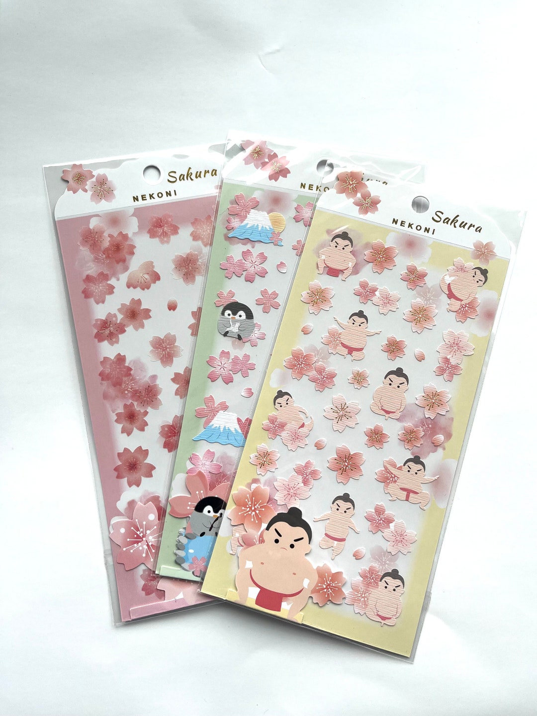 Sakura Stickers | Sumo Wrestler/penguin/regular | Spring Flowers/japan ...