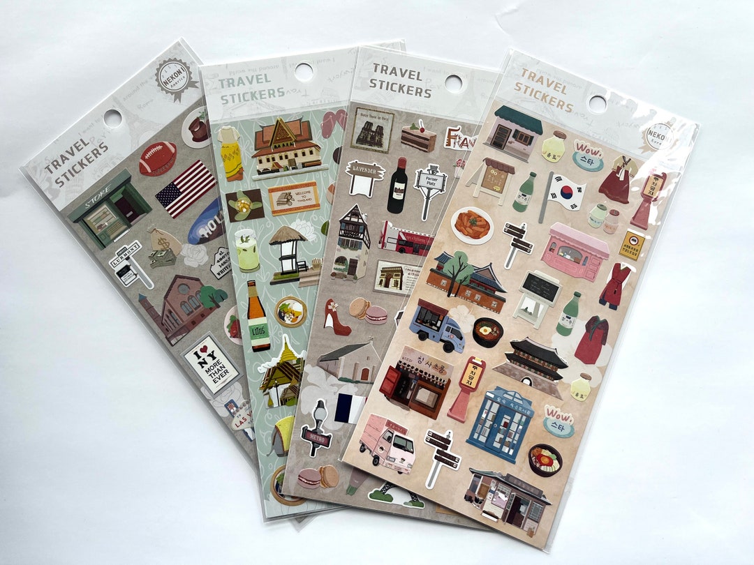 Travel Stickers | South Korea/thailand/france/usa/australia/beijing ...