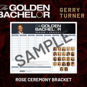 The Golden Bachelor Bracket Pack | Season 1 | Gerry Turner | Print ...