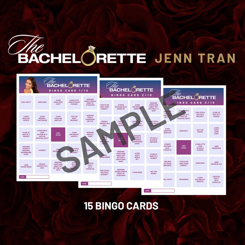 The Bachelorette Bracket | Season 21 | Jenn Tran | Print-ready PDF ...