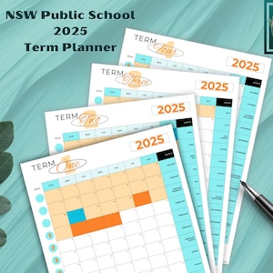 New South Wales 2025 School Term Planner With All Holidays Marked ...