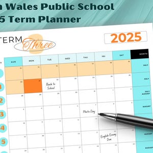 New South Wales 2025 School Term Planner With All Holidays Marked ...