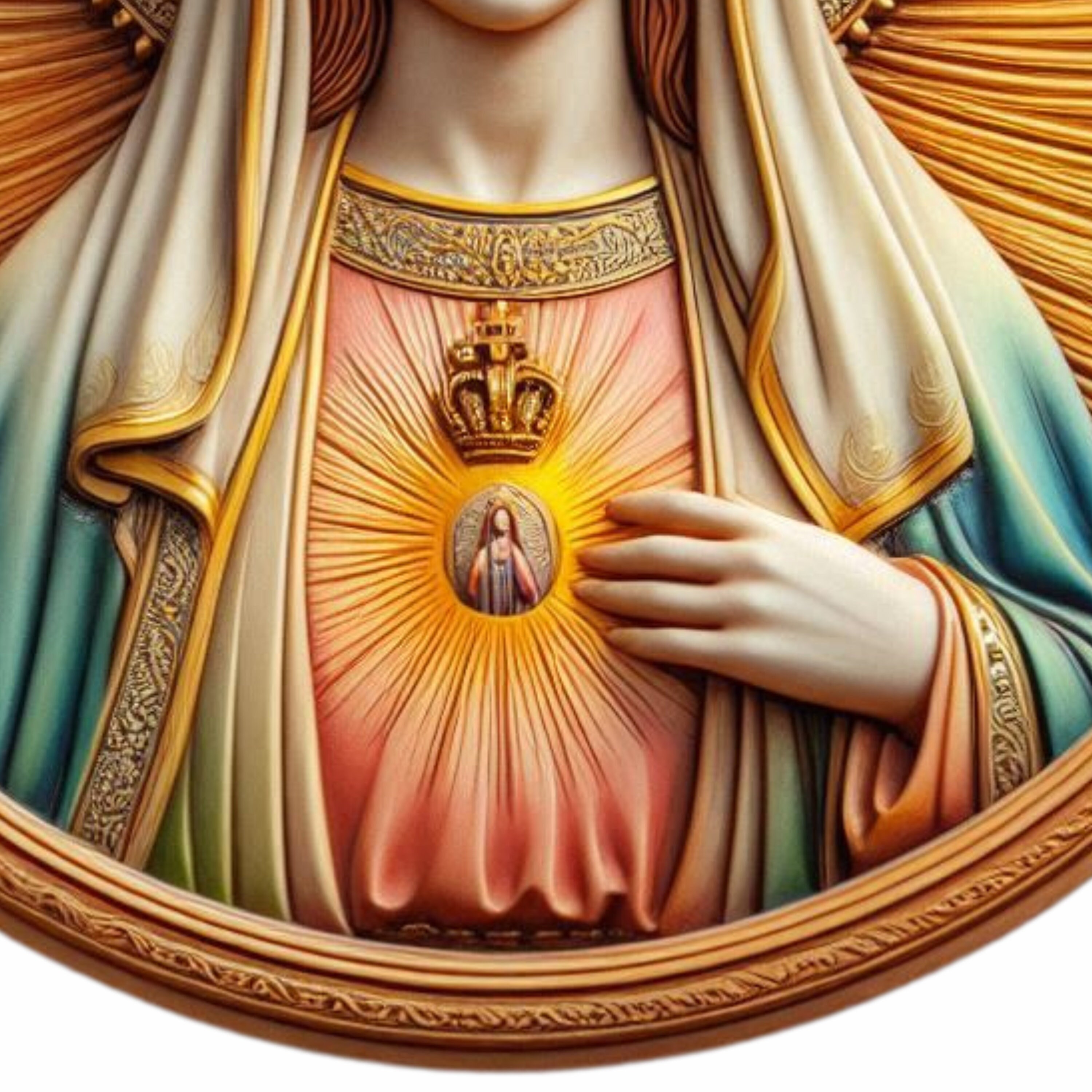 Virgin Mary 3D Laser Engraving Filedepth Map Height Map Xtool PNG File ...