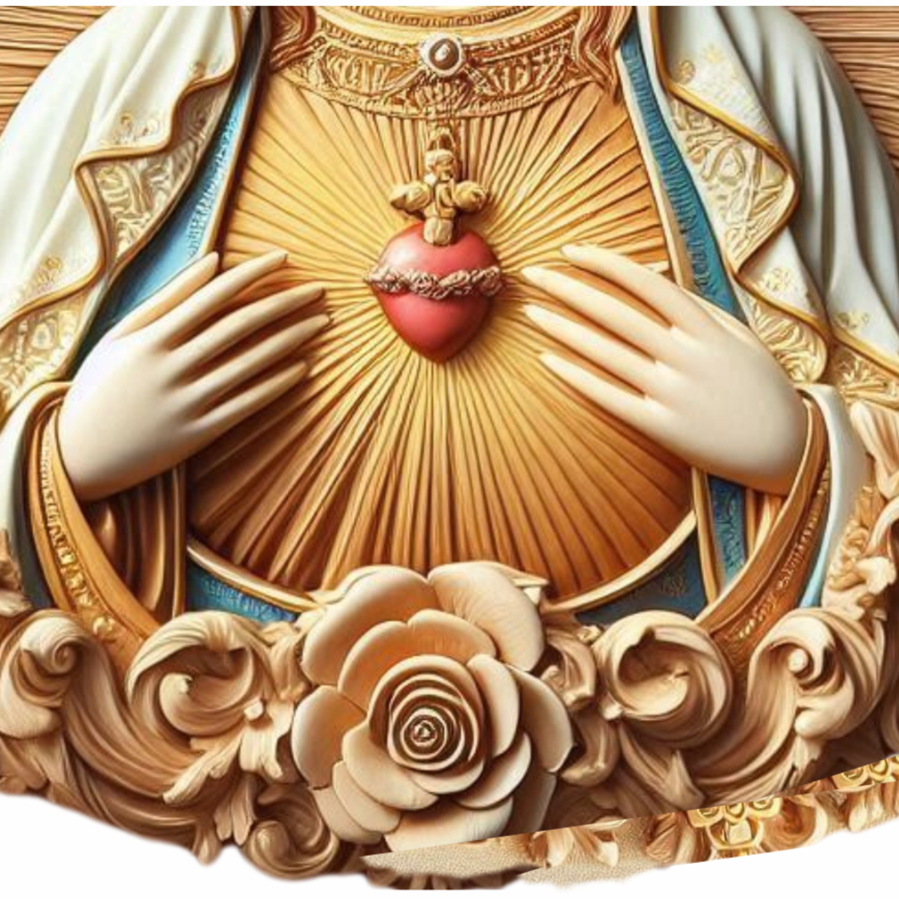 Virgin Mary 3D Laser File |depth Map | Height Map | Xtool | PNG File ...
