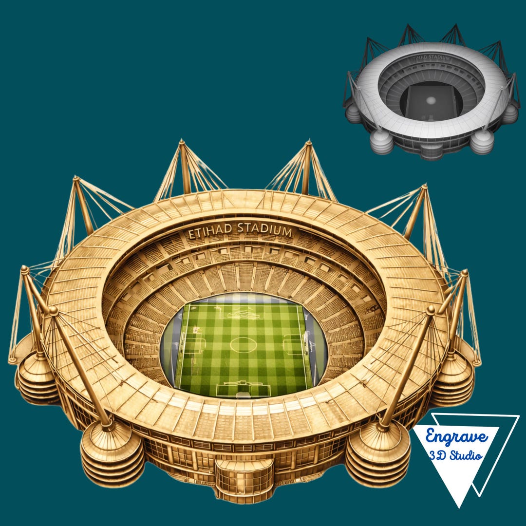 Manchester City - Etihad Stadium | 3D STL File | Depth, Height Map ...
