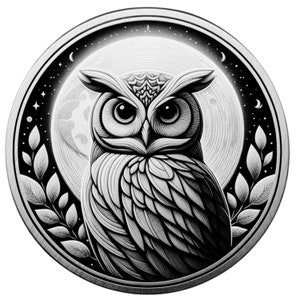 Owl Depth Map Laser Burn PNG 3D Illusion Laser Ready Filewood Engrave ...