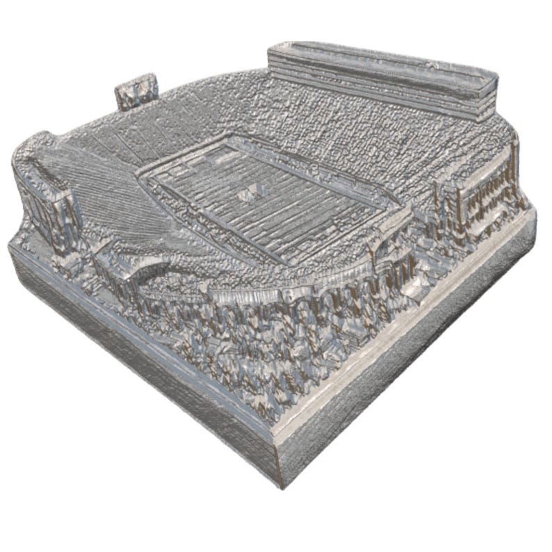 Michigan Stadium Laser Cut File: 3D Engraving, Depth & Height Maps (PNG ...
