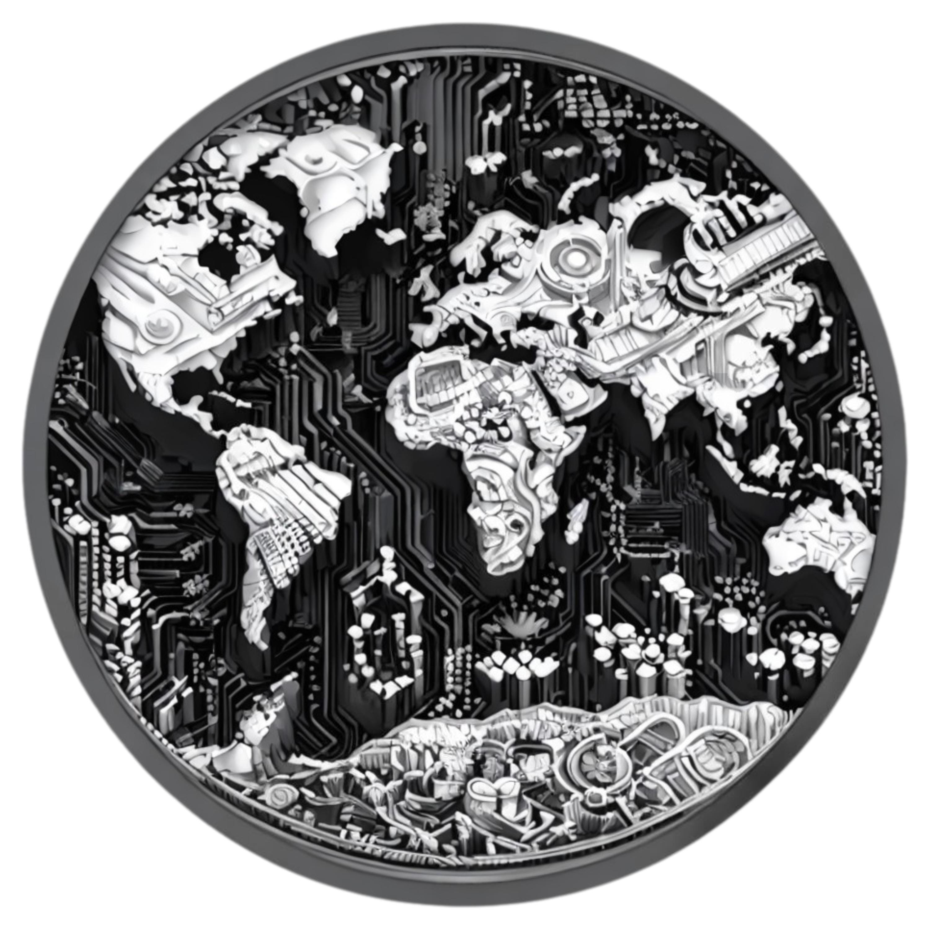 World Map | 6 Layers | 3d Illusion| Laser Engraving | Xtool Laser File ...