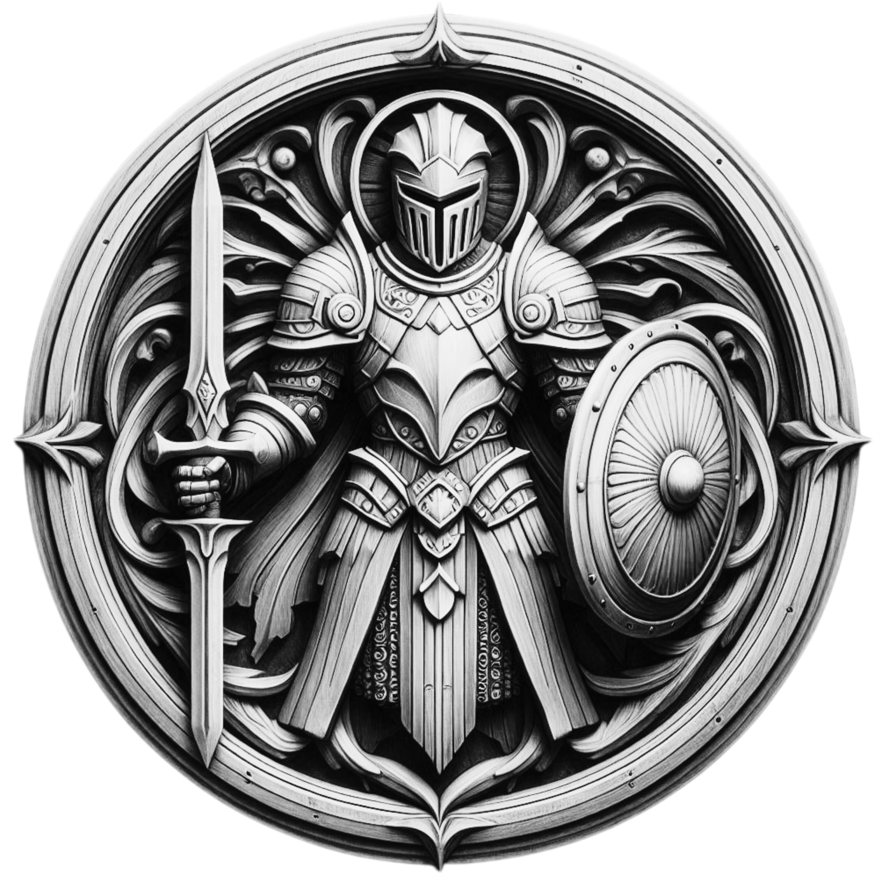 Armor of God 3D STL File | Embossing | Depth,height Map | CNC | Resin ...