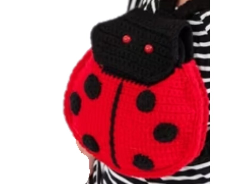 Ladybug Crochet Pattern Backpack Crochet, Crochet Bags, Crochet Bag ...