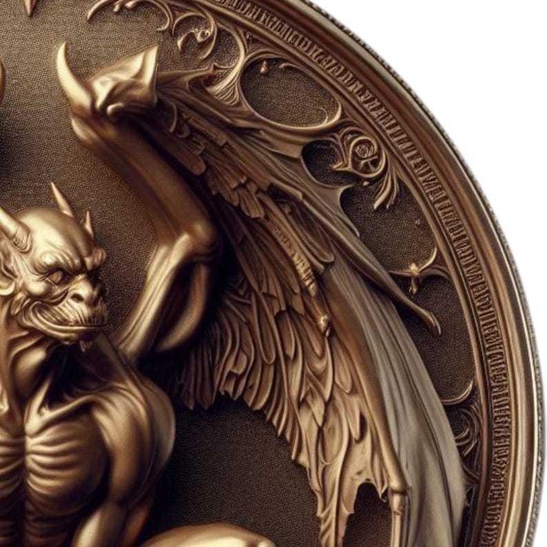 Gargoyle 3D Relief STL File | Embossing | Depth, Height Laser Engraving ...
