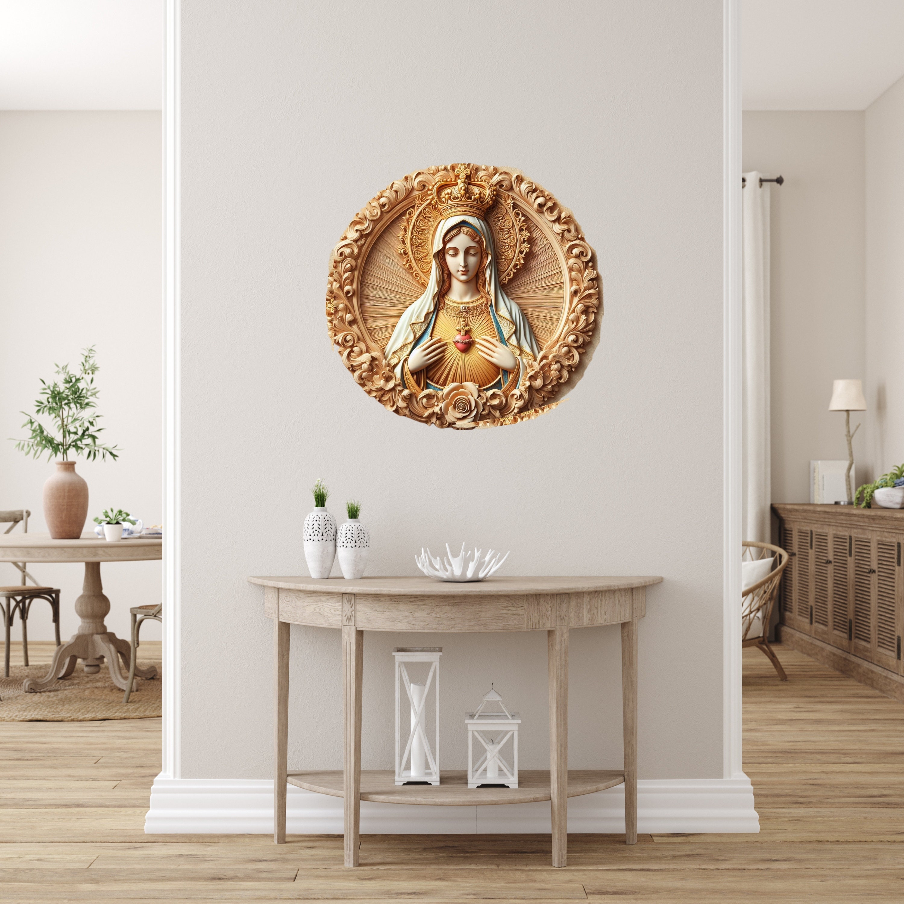 Virgin Mary 3D Laser File |depth Map | Height Map | Xtool | PNG File ...