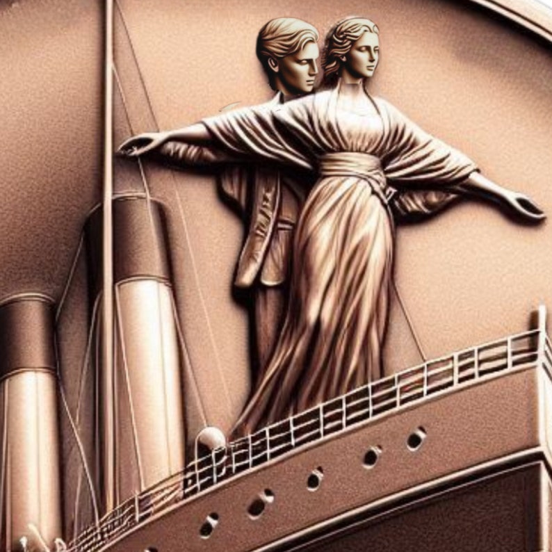 Titanic 3D Illusion | Depth Map | Heigh Map | 3D Laser Engraving ...