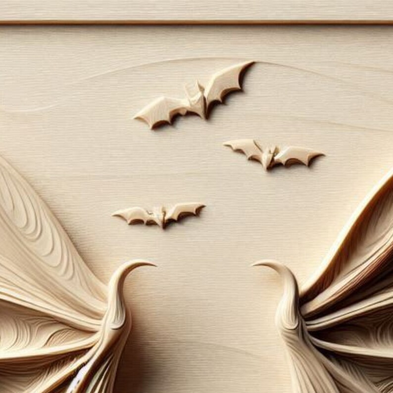 A Bat 3d Illusion Laser Engraving xtool stl File lightburn art ...