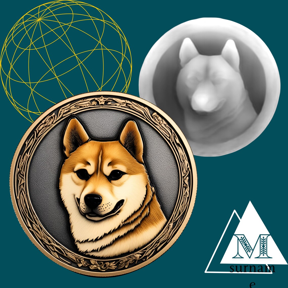 Coin Depth Map Heigh Map 3D Laser Engrave Xtool Stl File lightburn 3d ...