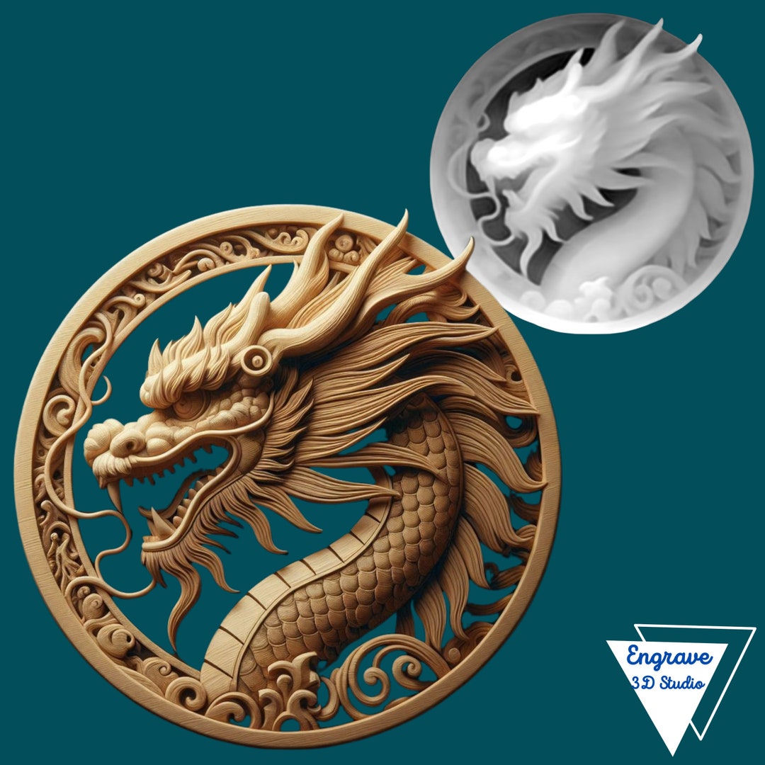 Coin Depth Map Height Map 3D Laser Engravextool lightburn 3d Illusion ...