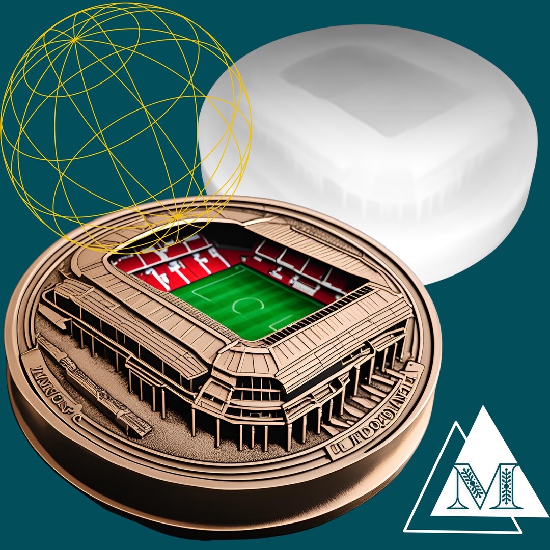 Liverpool Anfield Stadium Coin Depth Map Heigh Map 3D Laser ...