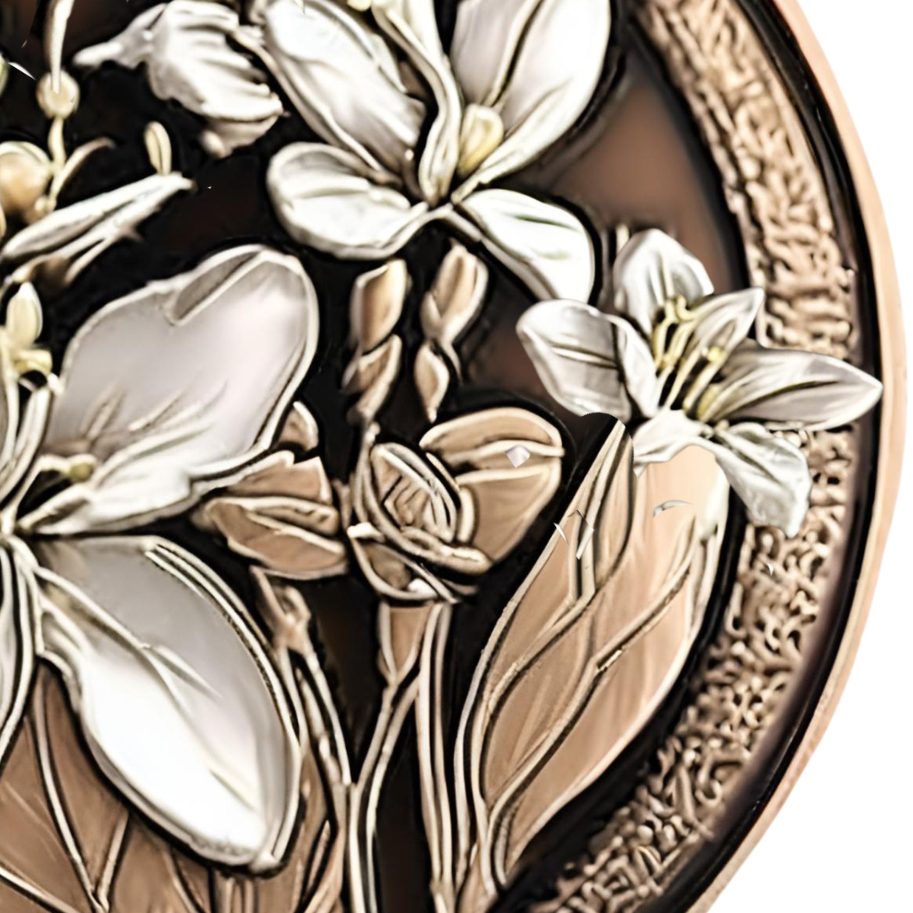 Jasmine Coin Depth Map | Heigh Map | 3d Laser Engraved | Xtool |stl ...