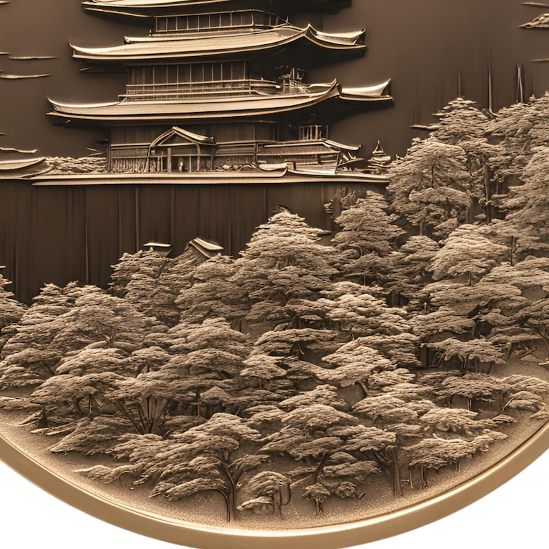 Tokyo Coin Depth Map Heigh Map3d Laser Engrave Xtool Stl File lightburn ...