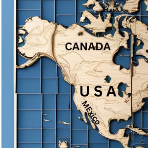 World Map 3d Laser Engraved Map Cut Filedepth Map Height Map 3d Laser ...