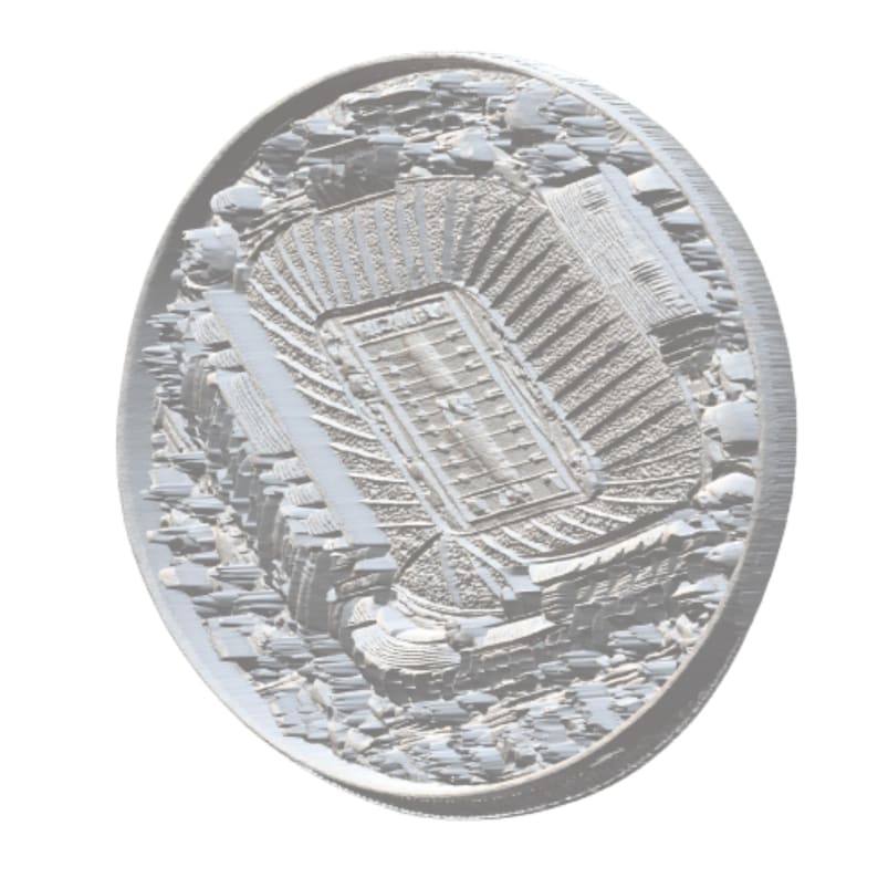 Michigan Stadium 3D Relief STL File | Embossing | Depth, Height Map ...