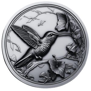 Hummingbird | Depth Map | Height Map | 3D Laser Engraving | Xtool ...