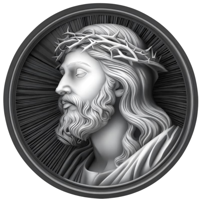 Jesus Christ 3D Laser File | Depth Map | PNG File | Depth Engraving ...