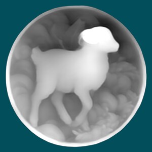 Fiber Laser Cut Depth Map 3D PNG File | Depth Engraving | Brass Coin ...