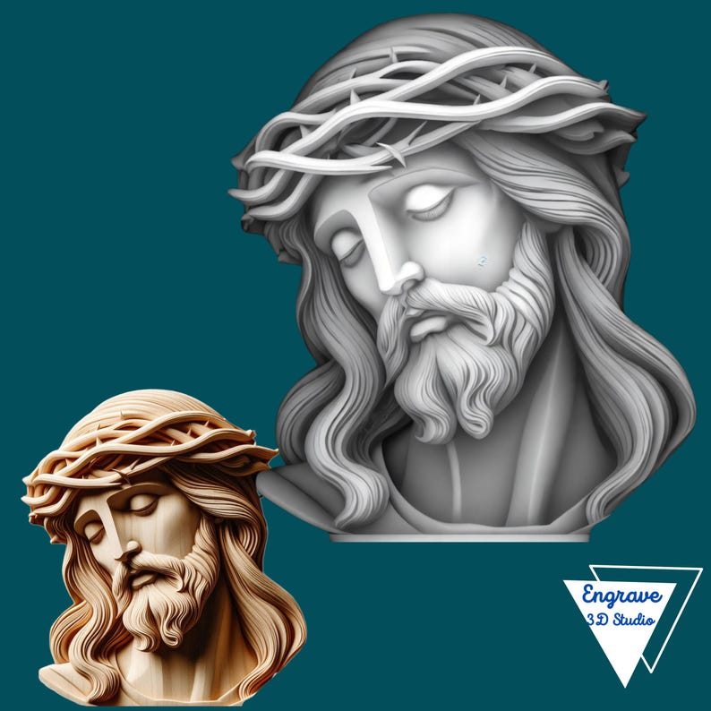 Jesus Christ 3D Illusion: Laser Engraving Art (digital Download) - Etsy