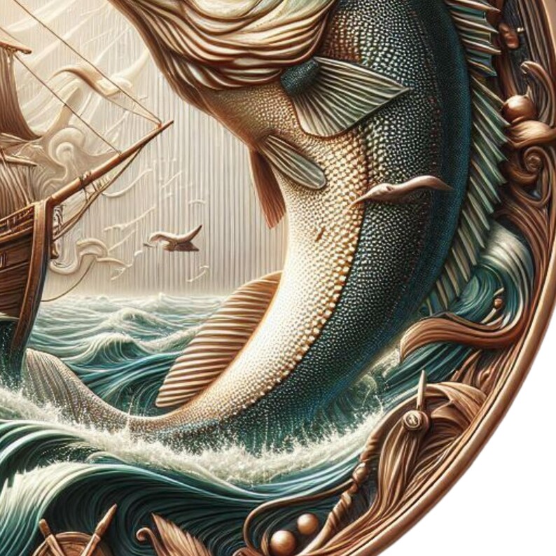 Fish Depth Map | Laser Burn | PNG | 3D Illusion | Laser File | Wood ...