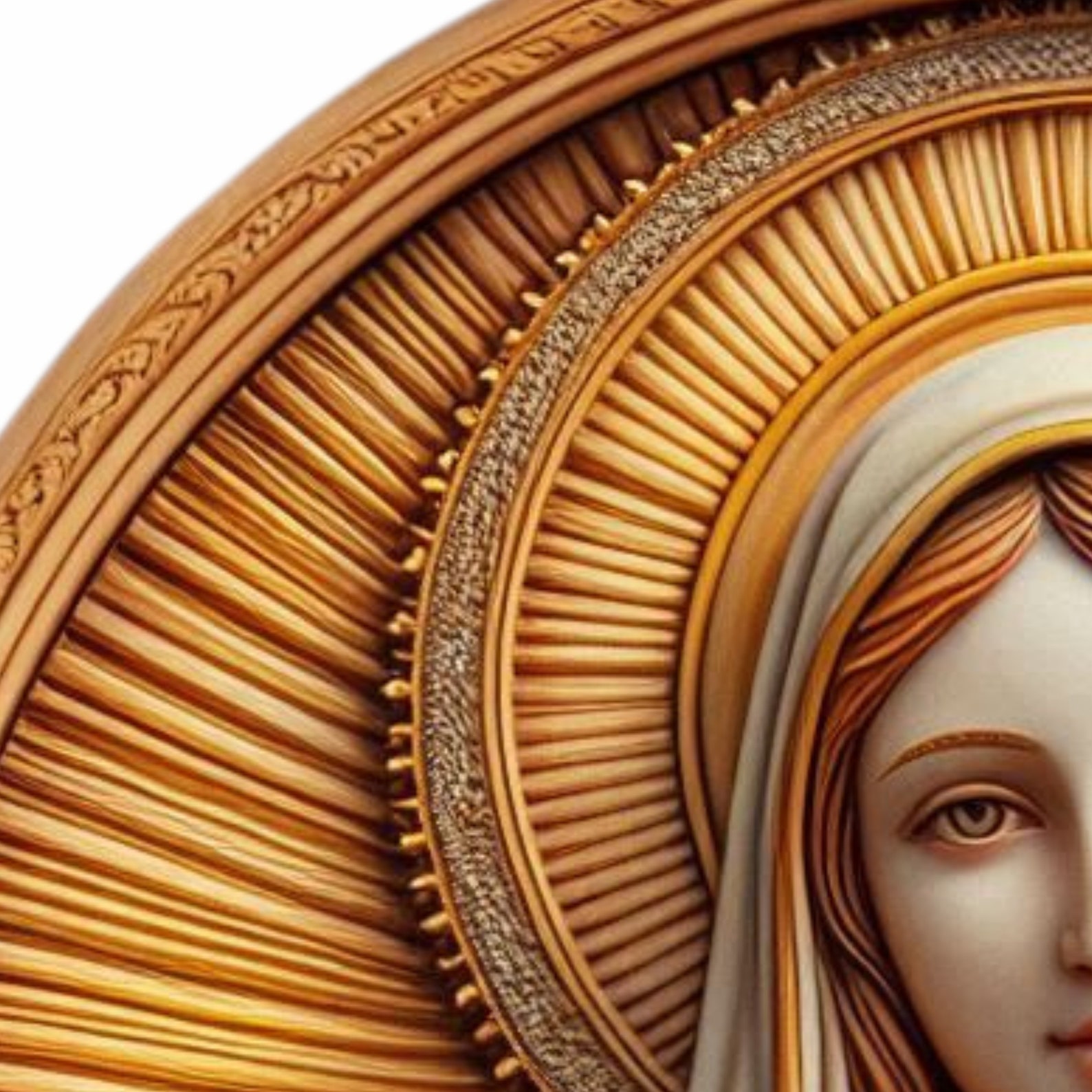 Virgin Mary 3D Laser Engraving Filedepth Map Height Map Xtool PNG File ...