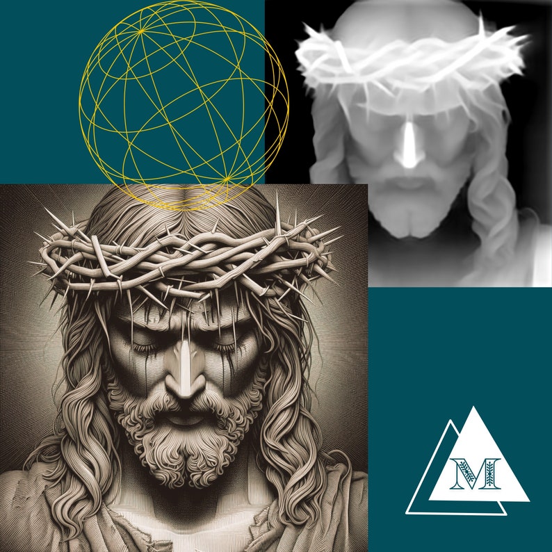 Jesus 3d Illusion Depth Map Heigh Map laser Engraving Xtoolstl File ...