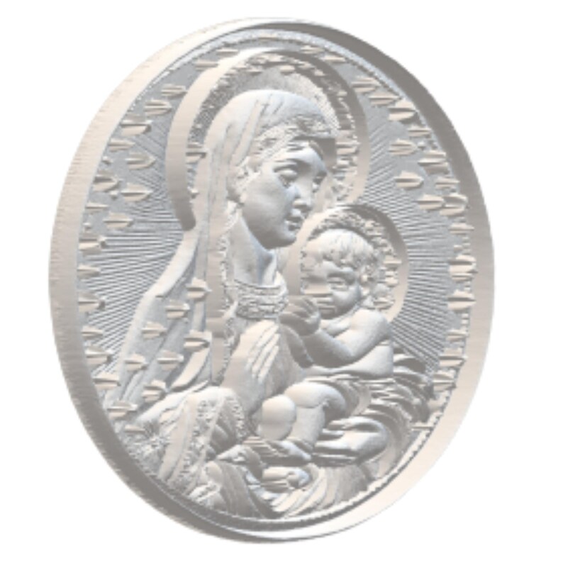 Virgin Mary | Jesus 3D Relief STL File | Embossing | Depth, Height Map ...