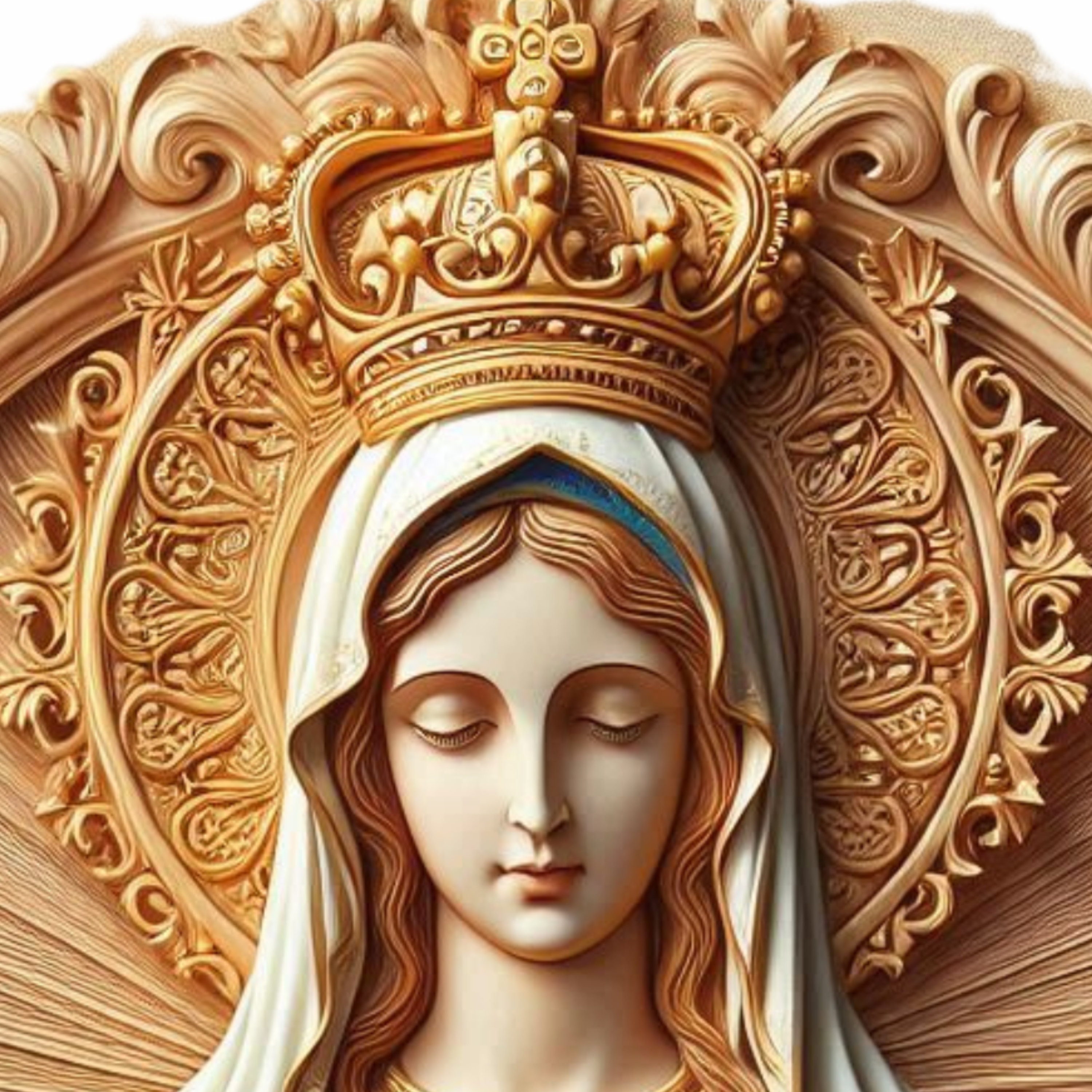 Virgin Mary 3D Laser File |depth Map | Height Map | Xtool | PNG File ...